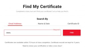 American Red Cross Find My Certificate | Key CPR